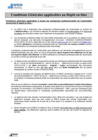 Publikationen und Formulare - SNCA - Luxemburg